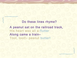 Rhyme mini lesson | PPT