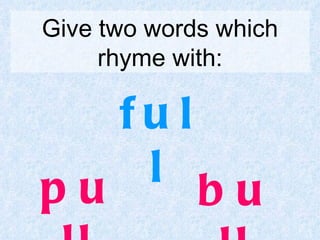 Rhymes | PPT