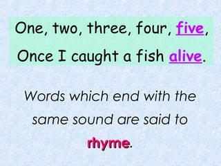 Rhymes | PPT