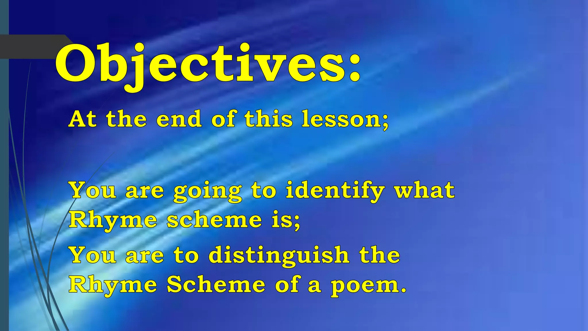 How to identify Rhyme scheme? (with personalized poems) | PPT