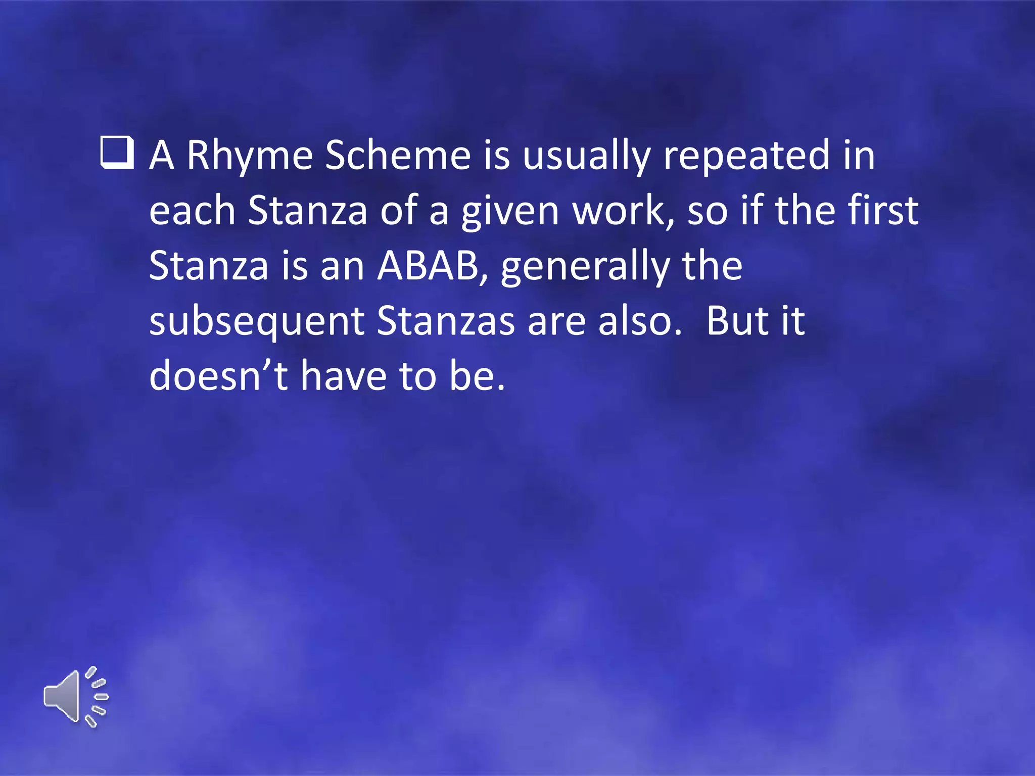 Rhyme Scheme in Poetry | PPTX