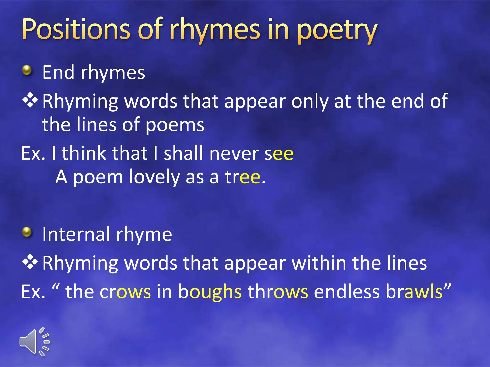 Rhyme Scheme in Poetry | PPTX