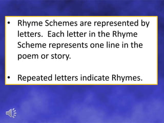 Rhyme Scheme in Poetry | PPTX