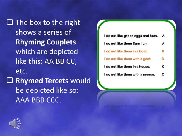 Rhyme Scheme in Poetry | PPTX