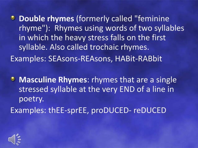 Rhyme Scheme in Poetry | PPTX