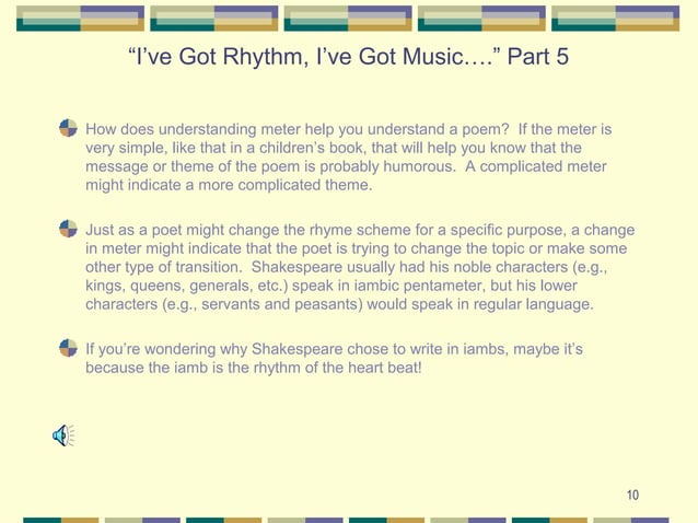 Rhyme scheme, rhythm, and meter final | PPT