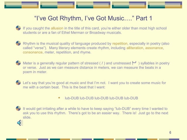 Rhyme scheme, rhythm, and meter final | PPT