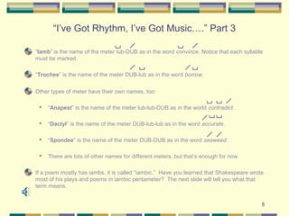 Rhyme scheme, rhythm, and meter final | PPT