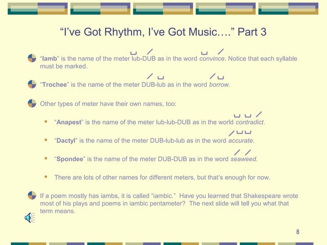 Rhyme scheme, rhythm, and meter final | PPT