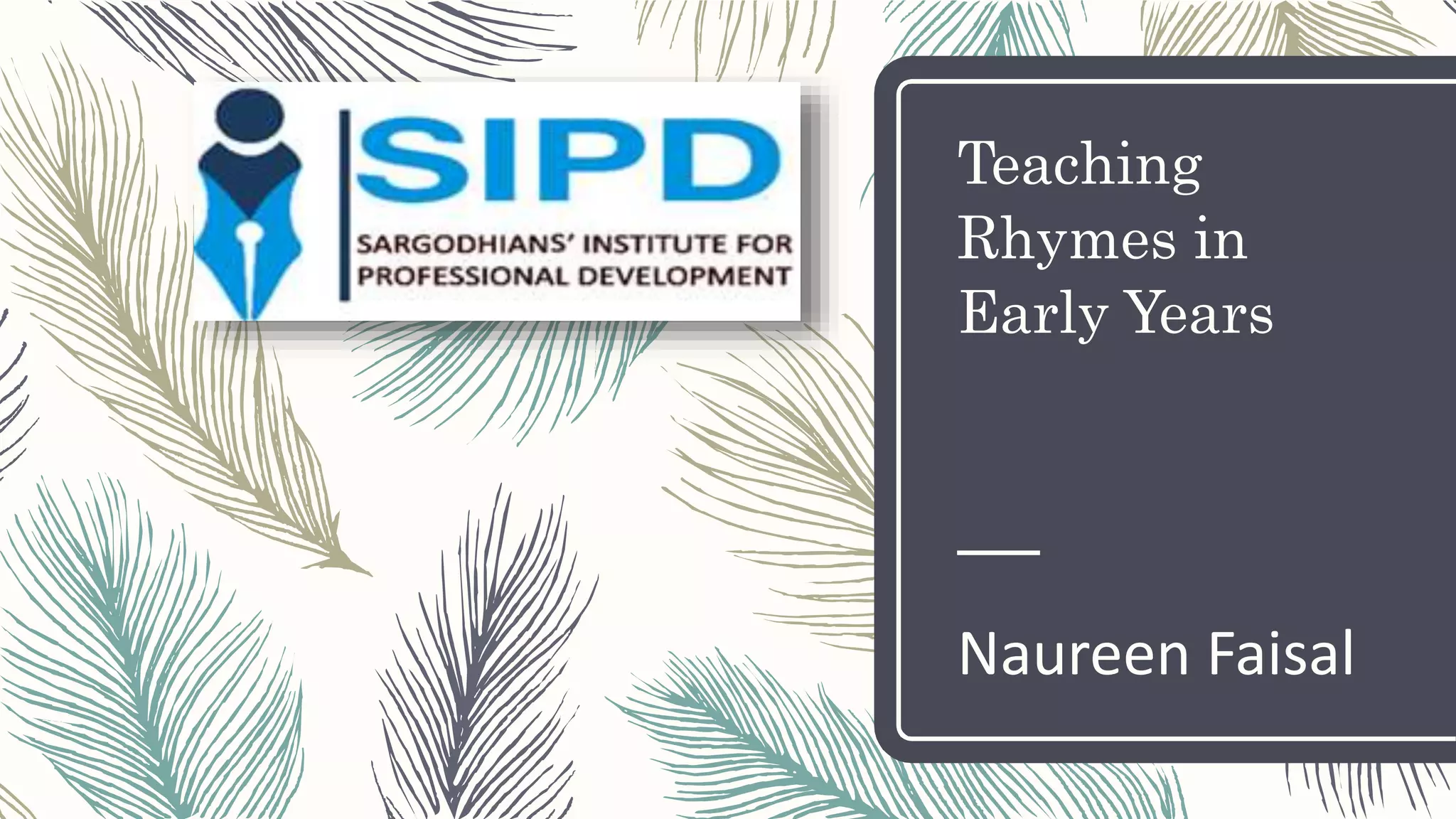 Teaching Rhymes in early years | PPT