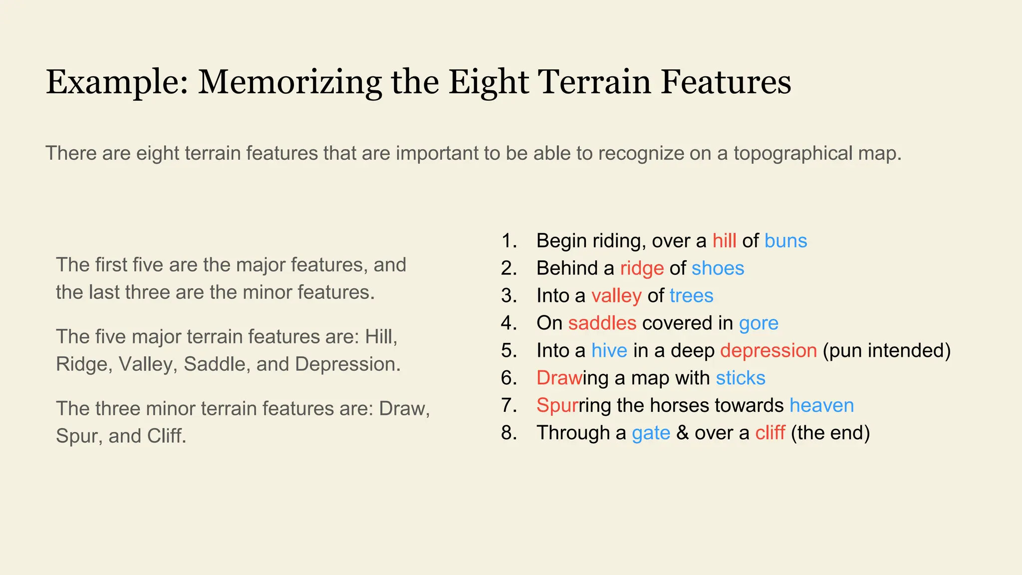 The Rhyming Peg Mnemonic System for Remembering Lists of Items | PPTX