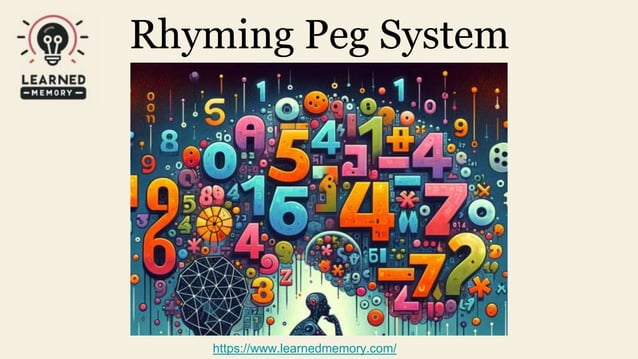 The Rhyming Peg Mnemonic System for Remembering Lists of Items | PPT