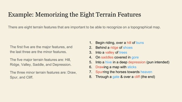 The Rhyming Peg Mnemonic System for Remembering Lists of Items | PPT