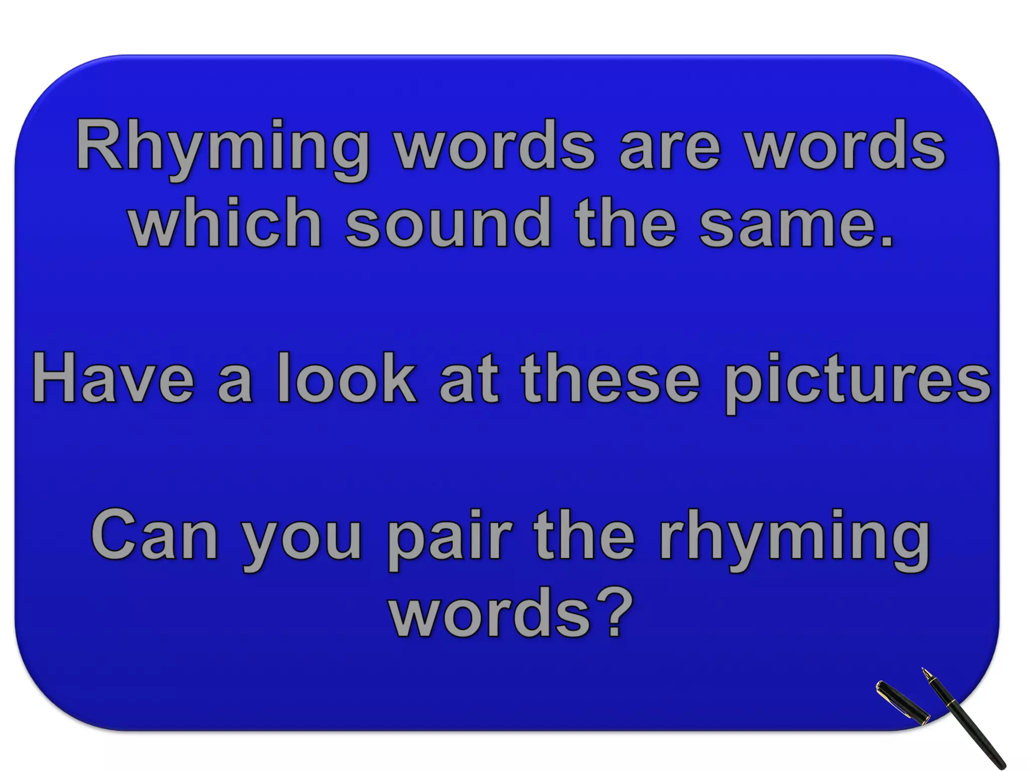 Rhyming words | PPT | Poetry | Books and Literature