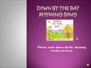 Rhyming Words2 | PPT