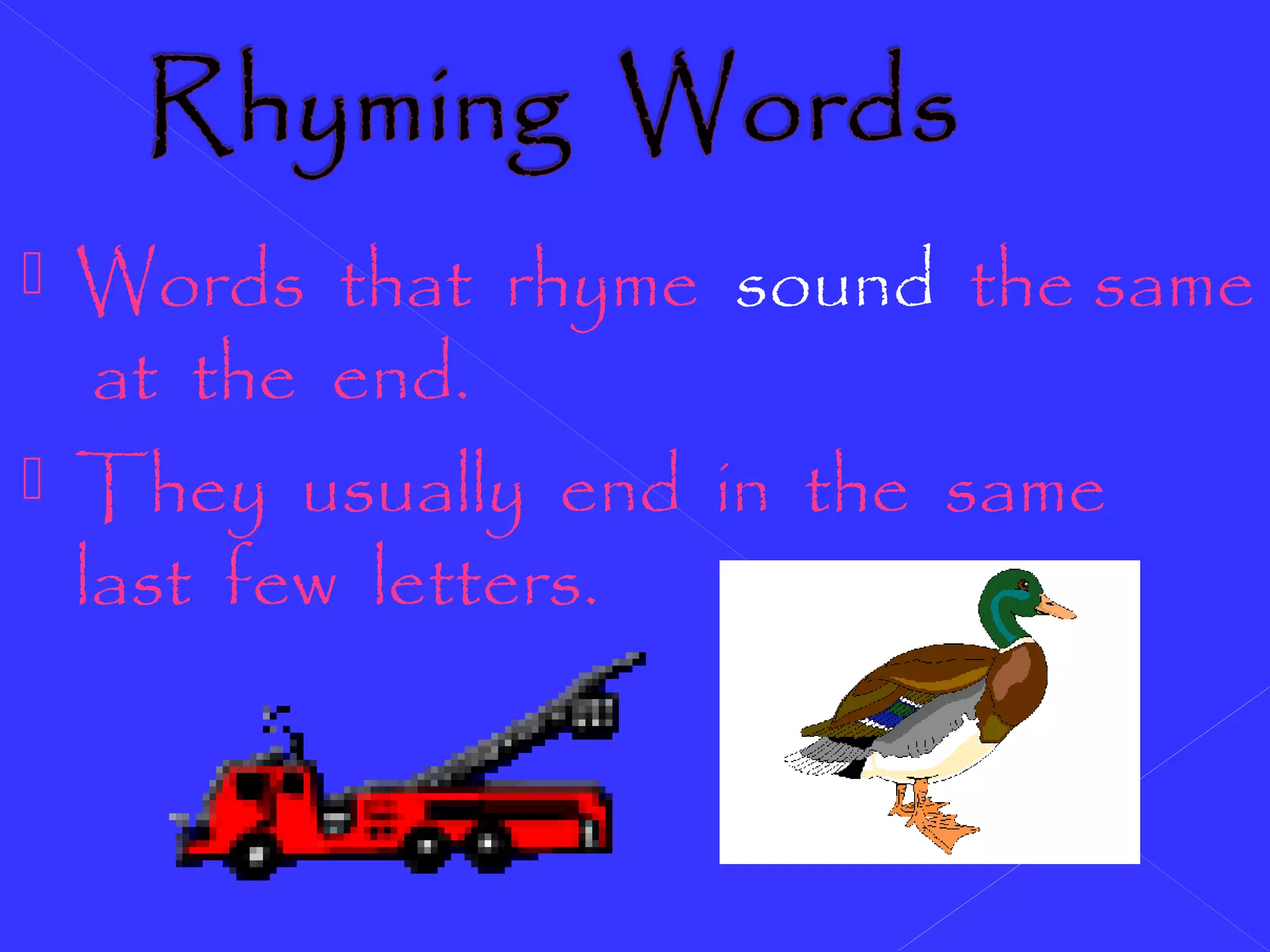 Rhyming words | PPT