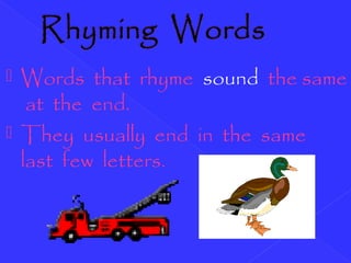 Rhyming words | PPT