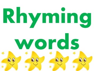 Rhyming Words Clipart