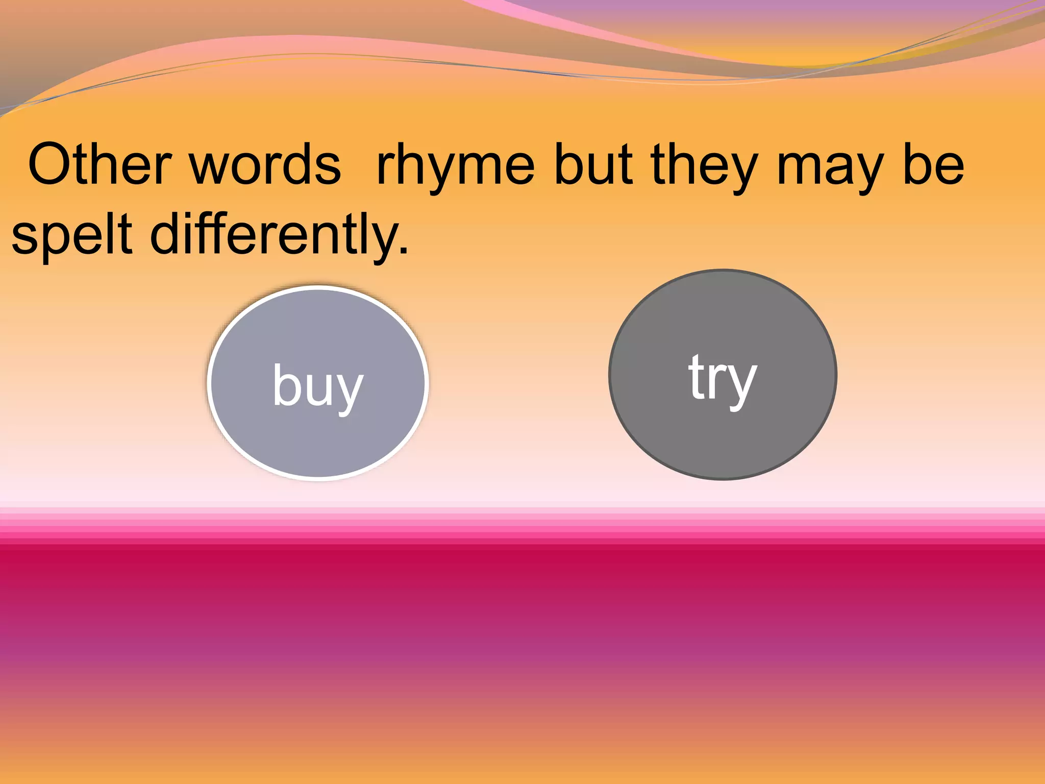 Rhyming words slideshare | PPTX