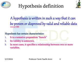 Resrach hypothesis | PPTX