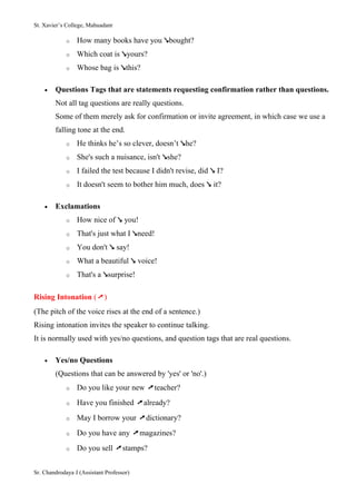Rhythm and intonation in connected speech. | PDF