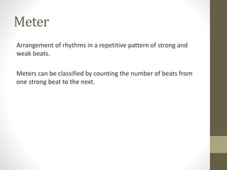 Rhythm and Meter | PPTX