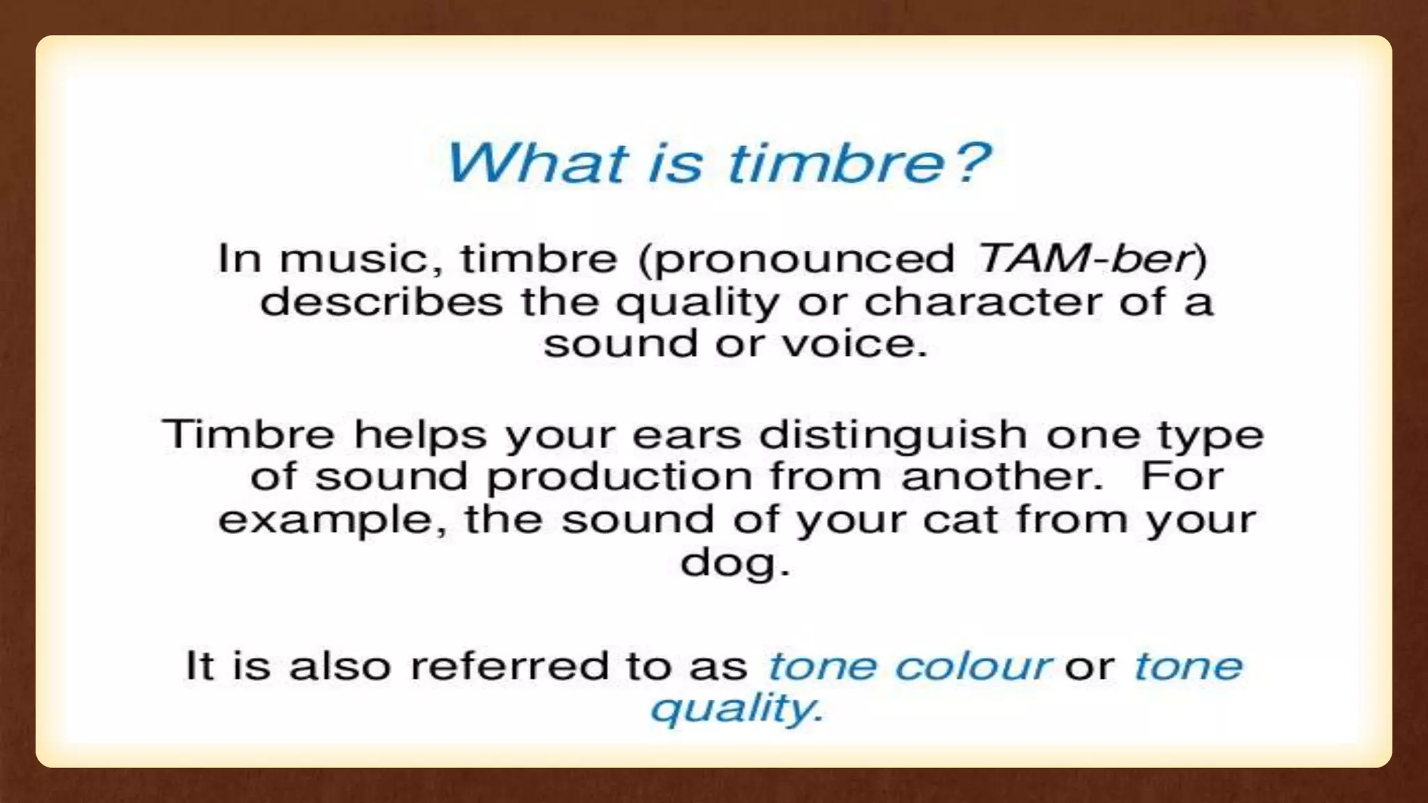 Rhythm and timbre | PPTX