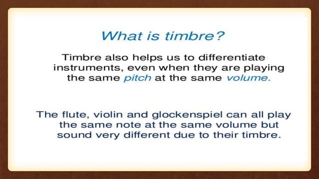 Rhythm and timbre | PPTX | Music | Entertainment