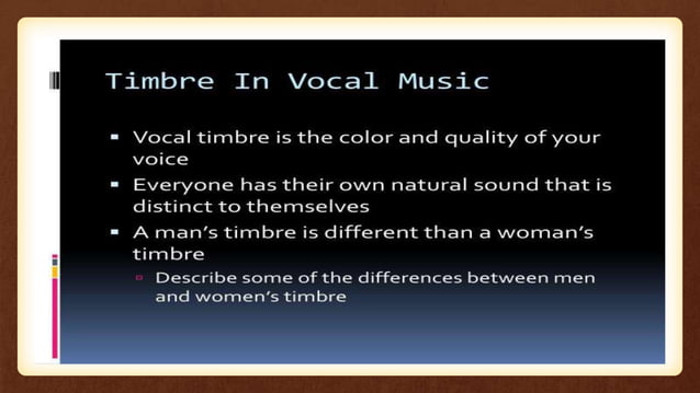Rhythm and timbre | PPTX | Music | Entertainment