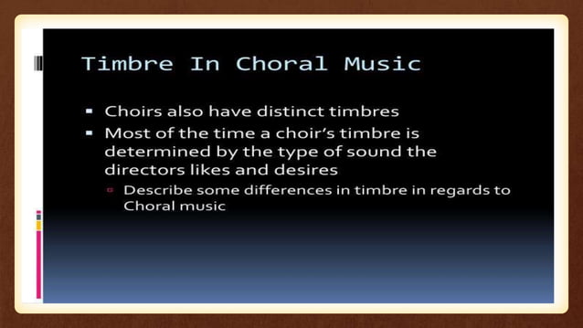 Rhythm and timbre | PPTX | Music | Entertainment