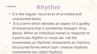 Rhythmic Activities in Pathfit2 Dance and | PPTX