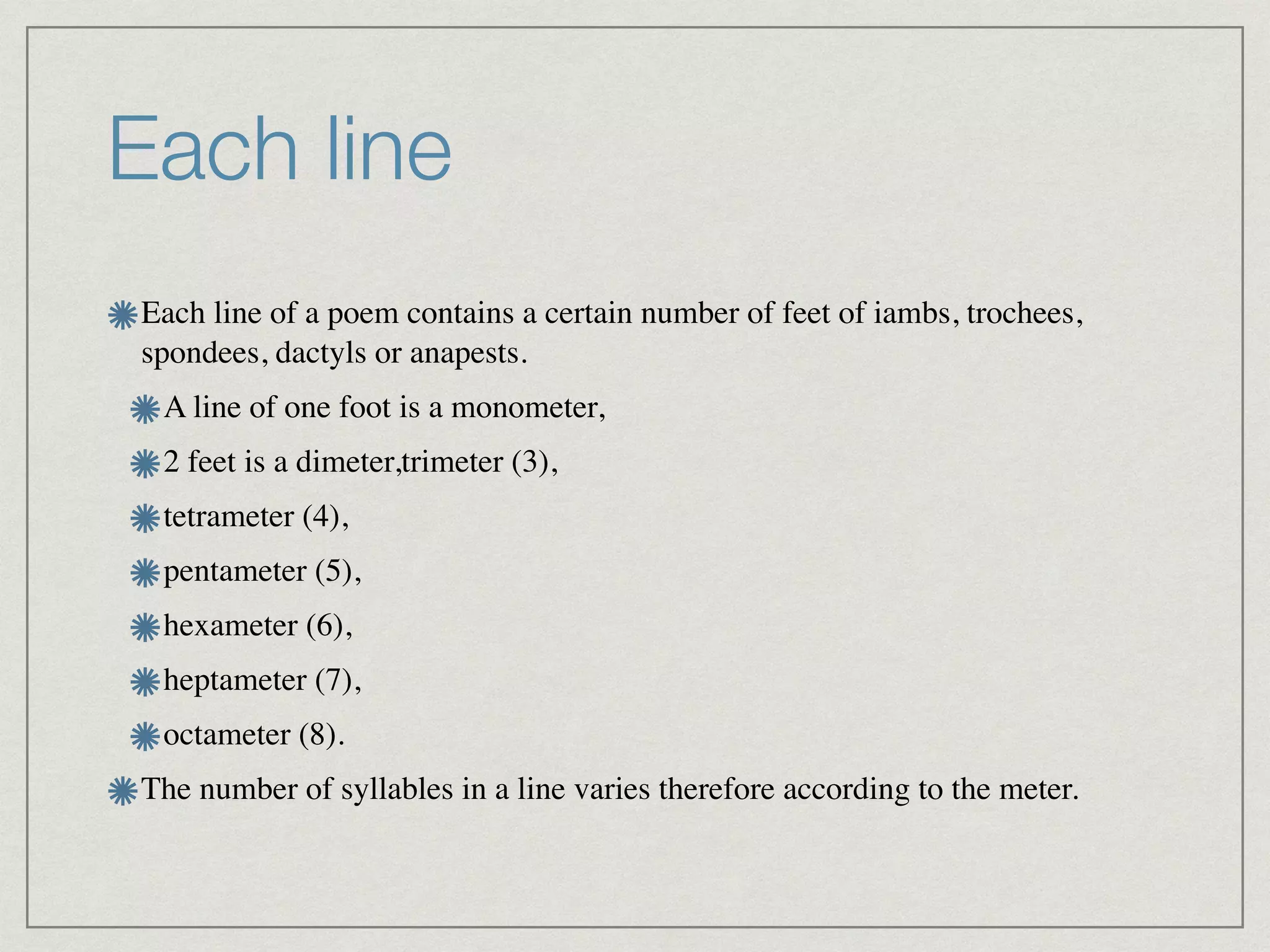 Rhythm and Meter in Poetry | PDF