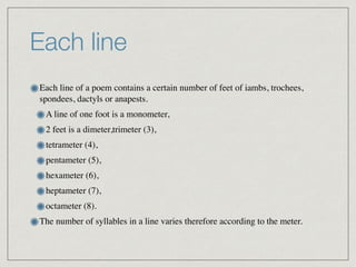 Rhythm and Meter in Poetry | PDF