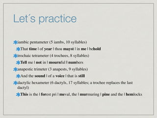 Rhythm and Meter in Poetry | PDF