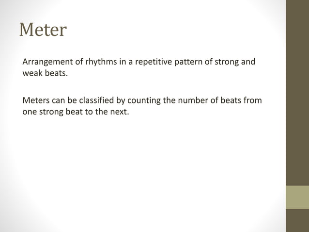Rhythm and Meter | PPT