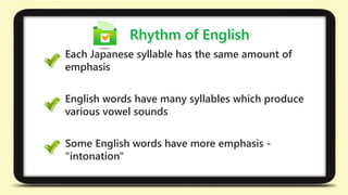 Rhythm of English - 英語のリズム | PPTX