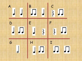 Rhythm tic tac-toe | PPTX