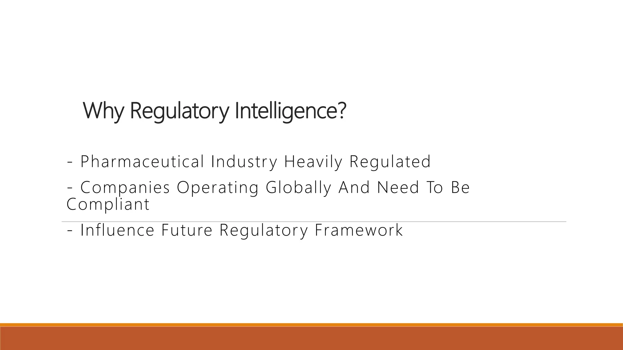 Regulatory Intelligence | PPTX