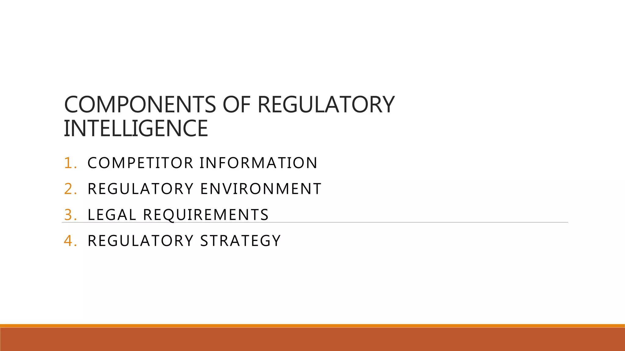 Regulatory Intelligence | PPTX