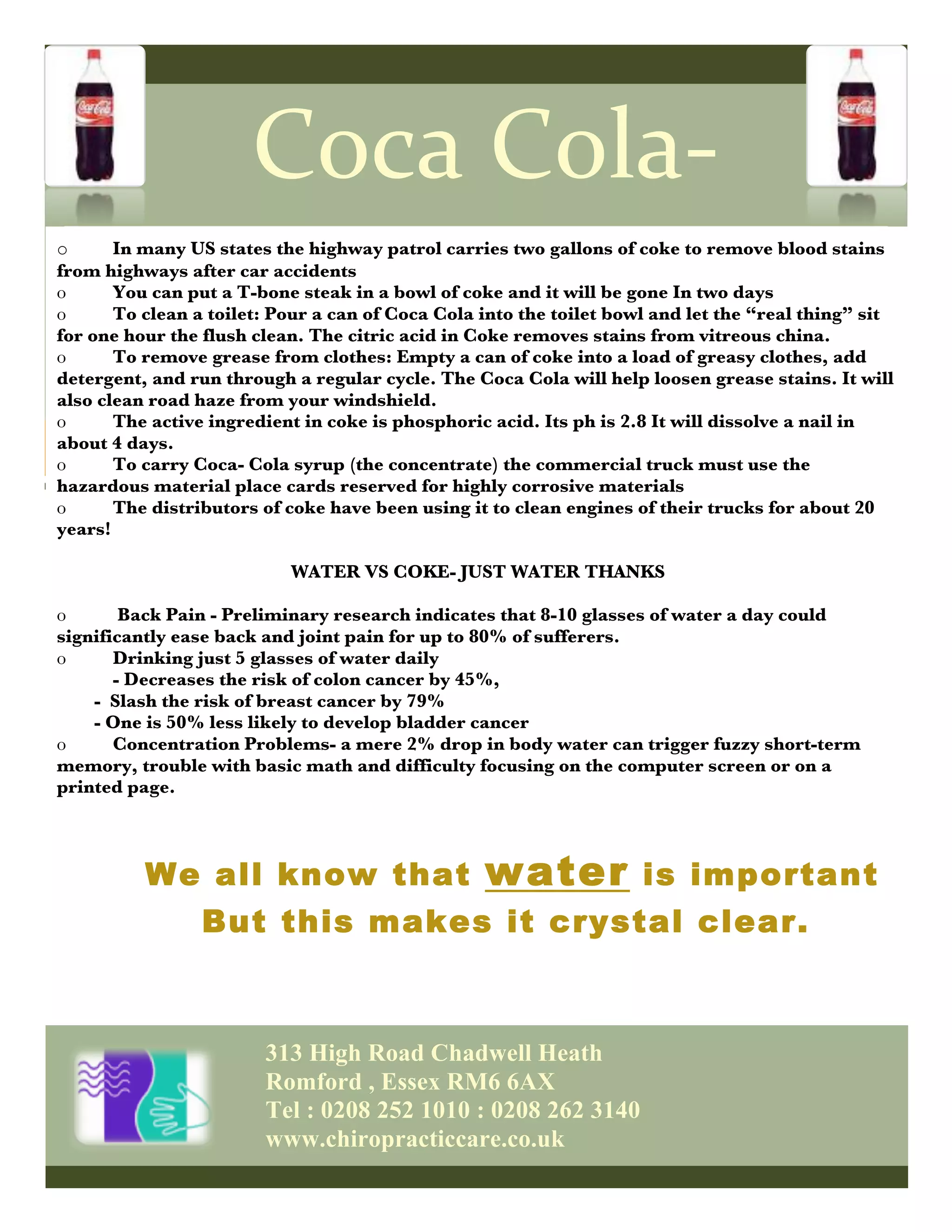 Coca cola leaflet | PDF