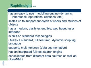 RapidInsight for OpenNMS | PPT