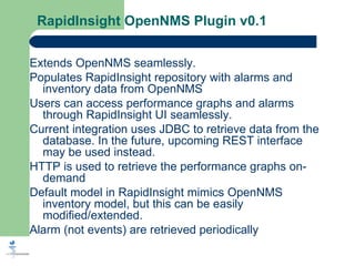 RapidInsight for OpenNMS | PPT