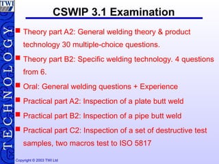 RI 7 (CSWIP scheme).ppt - certification scheme | PPT