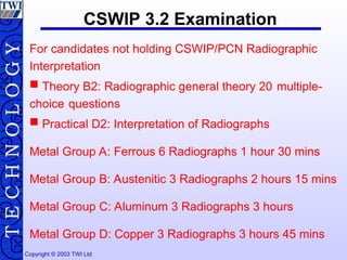 RI 7 (CSWIP scheme).ppt - certification scheme | PPT