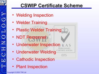 RI 7 (CSWIP scheme).ppt - certification scheme | PPT