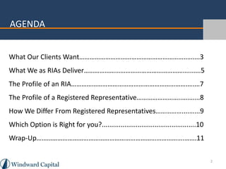 THE BENEFITS OF WORKING WITH AN RIA | PPTX