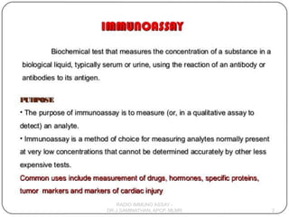 Radioimmunoassay Technique Ppt