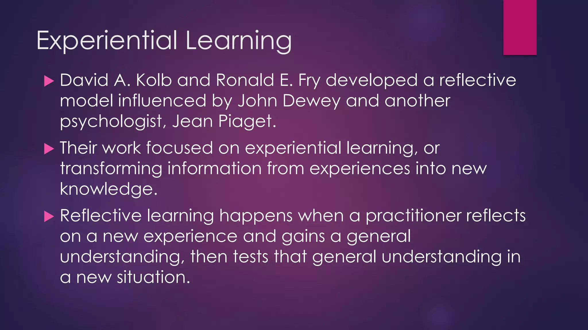 Reflection in and on action | PDF