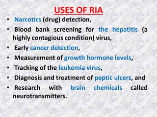 RADIO IMMUNO ASSAY | PPTX