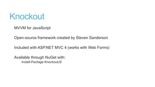 RIA / SPA with ASP.NET